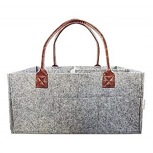 Storage Bag, Durable and Lightweight Foldable Felt Storage Bag Portable Lightly Multifunction Changeable Compartments for Car Travel Indoor