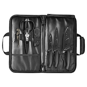 Cangshan Horizon Series 1026689 Swedish 14C28N Steel 7-Piece Travel Knife Bag Set