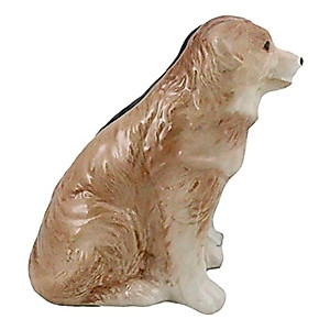 Set Of 1 Brown and Black Border Collie Dogs Salt And Pepper Shaker
