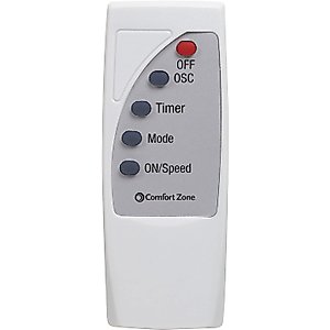 Comfort Zone 16" Wall Mount Fan Replacement Remote, Fan not Included, Ideal for Replacing Worn or Damaged Remotes, Compatible with CZ16WR