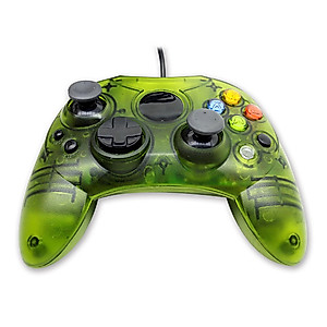 Mekela Classic Wired Controller Gamepad Joysticks for Xbox S Type Console (ClearGreen)