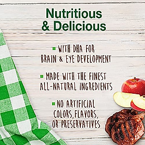 Nylabone Healthy Edibles Natural Puppy Chews Long Lasting Treats for Puppies, Lamb & Apple Flavor, X-Small/Petite (8 Count)