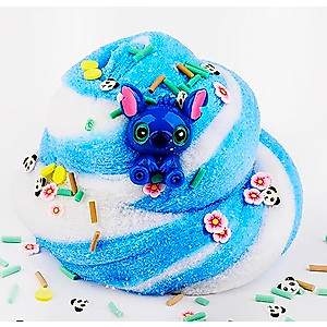 Cloud Slime with Cute Charms, Colorful Slime Scented DIY Slime Supplies for Boys and Girls, Stress Relief Toy for Kids Education, Party Favor, Best Birthday Gift,(7oz 200ML)