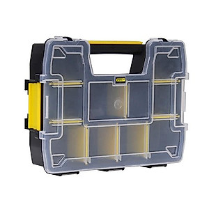 Stanley Sortmaster Lite Organizer 11.5" Lx2.5" Wx8.5" H Black Yellow Clear
