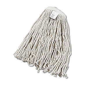 Boardwalk BWK2020CEA #20 Cut-End Cotton Wet Mop Head - White