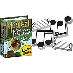 Musical Notes - Sheet Music Themed Sticky Notes Booklet