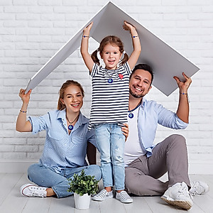 Hicarer 6 Set Evil Eye Bracelet and Necklace Kit, 6 Pieces Amulet Lucky Bracelets with Card, 6 Pieces Evil Eye Pendant Necklaces Turkish Blue Necklace for Women Men Girls Boys