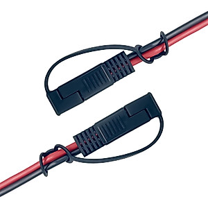 3Packs 10AWG SAE Connector Extension Cable, SAE Quick Connector Disconnect Plug SAE Power Automotive Extension Cable Wire for Solar Panel Motorcycles Tractors and Car（30cm/1ft ）