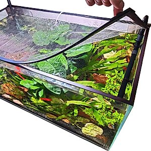 NestBasics Magnetic Aquarium Cover lid Fish Tank lid Anti-Jumping net Cover mesh to Protect Fish Jumping Out of Fish Tank (Big Size DIY Cover lid)