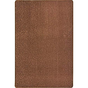Joy Carpets Endurance Solid Colored Area Rug in Color Brown, 12' x 15'