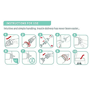 MediVena ONE-CARE Pen Needles 32G x 4 mm (5/32’’), 100/bx, Ultra-Thin for Comfortable Insulin Injection