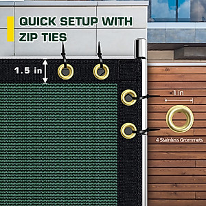 SEKKVY 4' x 50' Privacy Screen Fence, 90% Blockage Mesh Shade Net Cover for Garden, Wall, Chain Link Fence
