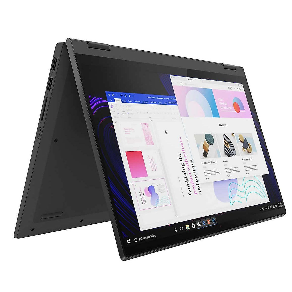 Lenovo Flex 5i Convertible 2-in-1 Laptop in Graphite Grey 14 FHD Touchscreen Intel Core i3-1115G4 up to 4.1Ghz 8GB DDR4 RAM 256GB SSD Windows 11 (Renewed)