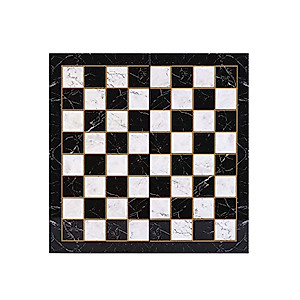 Historical Antique Copper Rome Figures Metal Chess Set for Adults, Handmade Pieces and Marble Design Wood Chess Board King 4 inc