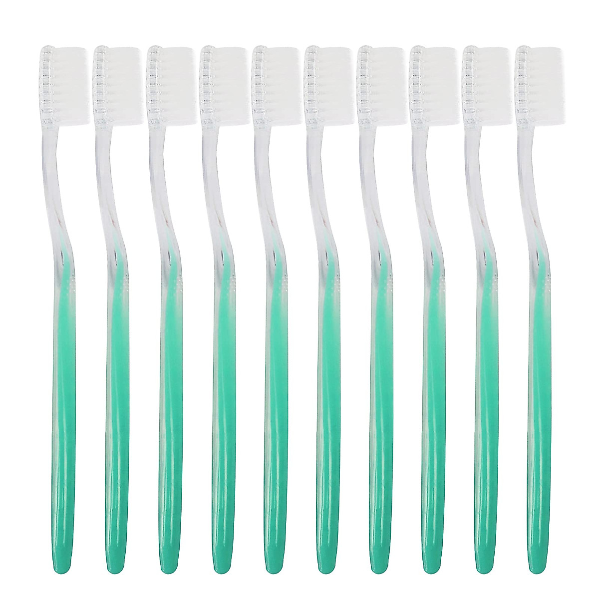 FKYzixeh (100 Pack) Bulk Toothbrushes Individually Wrapped, Disposable Toothbrush for Hotel, Travel and Homeless, Lightweight Soft Bristle Toothbrush