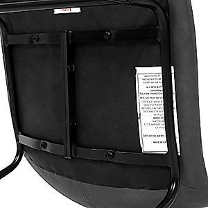 SONGMICS Set of 2 Dining Chairs with Backrest, Metal Legs, Comfortable Wide Seat, 18.9 x 21.2 x 29.9 Inches, Retro Black