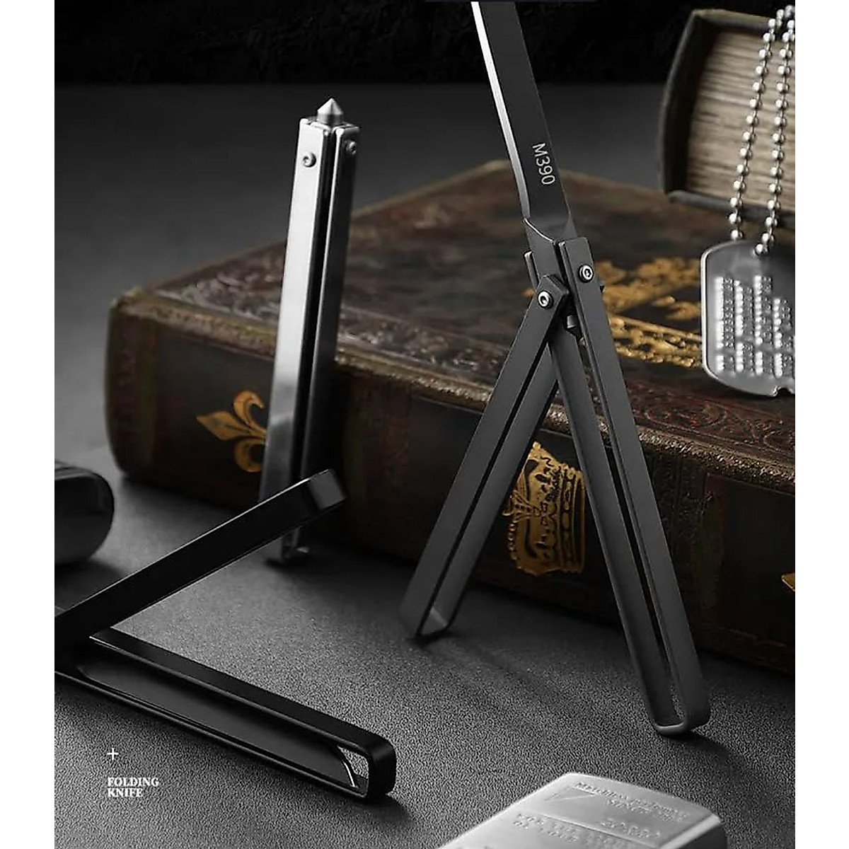 ichuanyi Folding Broken Window Pocket Knife, Creative Portable Fruit Knife Mini Mechanical Knife, Best Pocket Knife for Men (Gray)