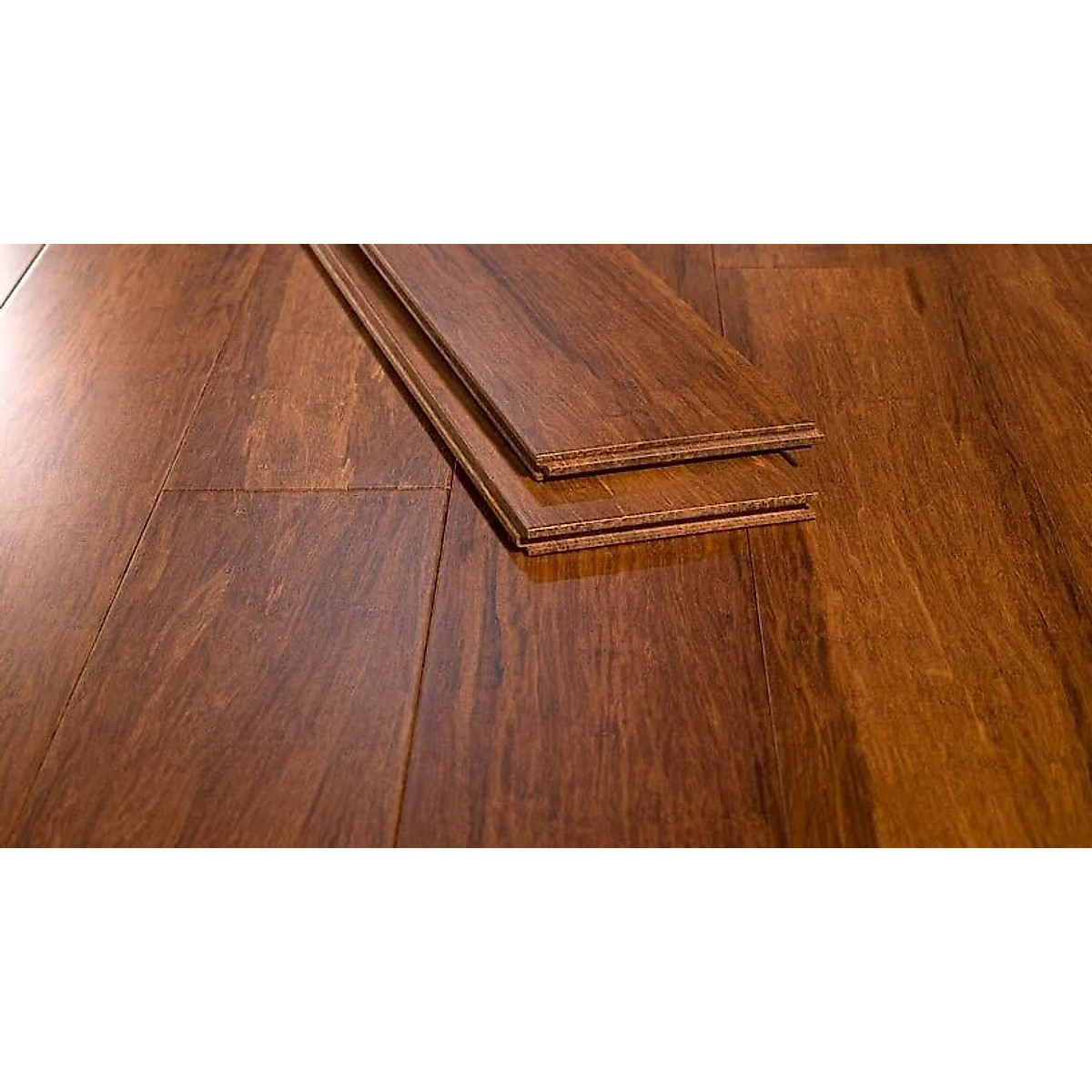 8" Sample Piece - Ambient Carbonized Wide Plank Bamboo Flooring | Test The Durability & Elegance at Home