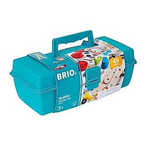 BRIO Builder 34586 - Comprehensive 49 Piece STEM Building Set | Enhanced with Wood and Plastic Pieces | Ideal Learning Toy for Kids Aged 3 and Up | FSC Certified