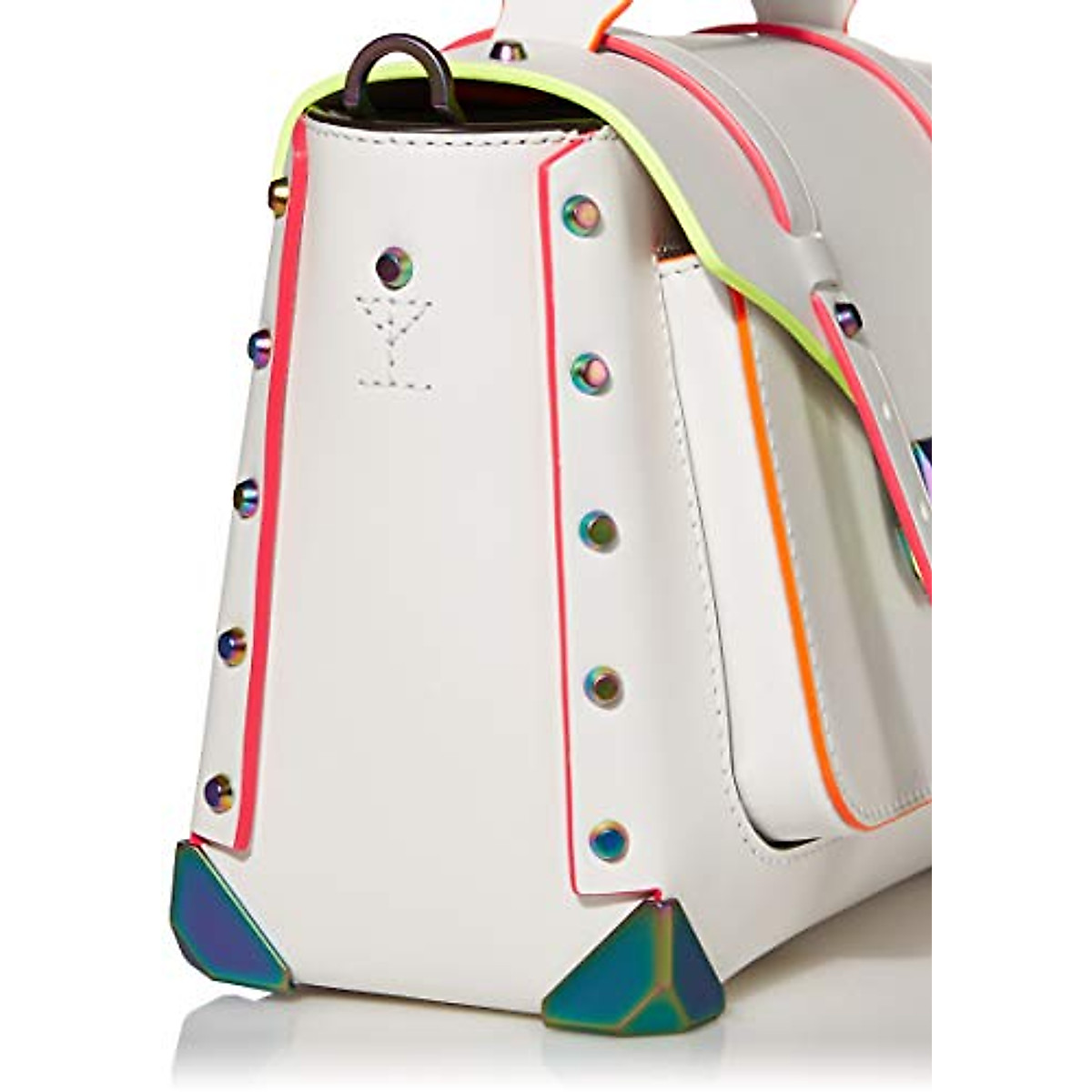 MICHAEL Michael Kors Manhattan Medium Top-Handle School Satchel Optic White One Size