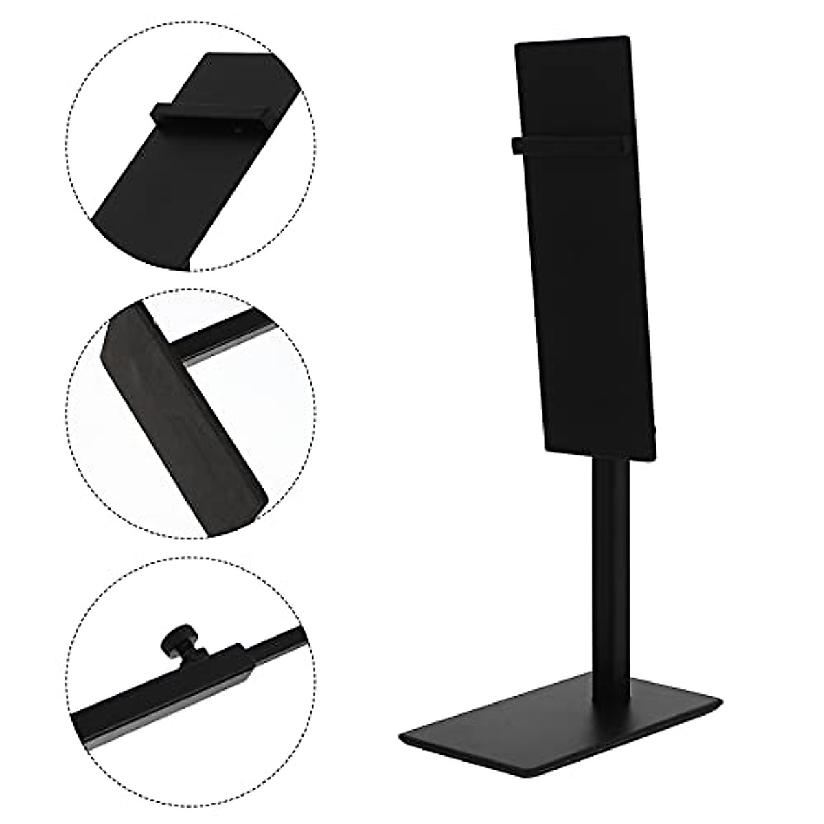 EXCEART 1 Pack Stainless Steel Shoe Display Stand, Adjustable Height Shoe Display Rack Holder Shoe Display Prop Rack Metal Shoe Display Shelf for Heel Shoe Riser Men Leather Shoe