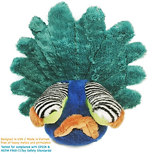 TigerHart Pakhi The Peacock - 10 Inch Stuffed Animal Plush Bird