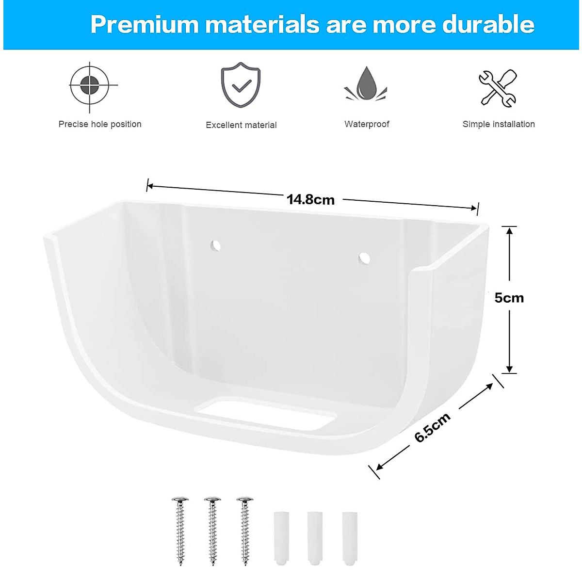 Wall Mount Holder for eero Pro 6E Home WiFi System, Stand Bracket for eero Pro 6E Kits Accessories, No Messy Wires Space Saving, White, 1 Pack