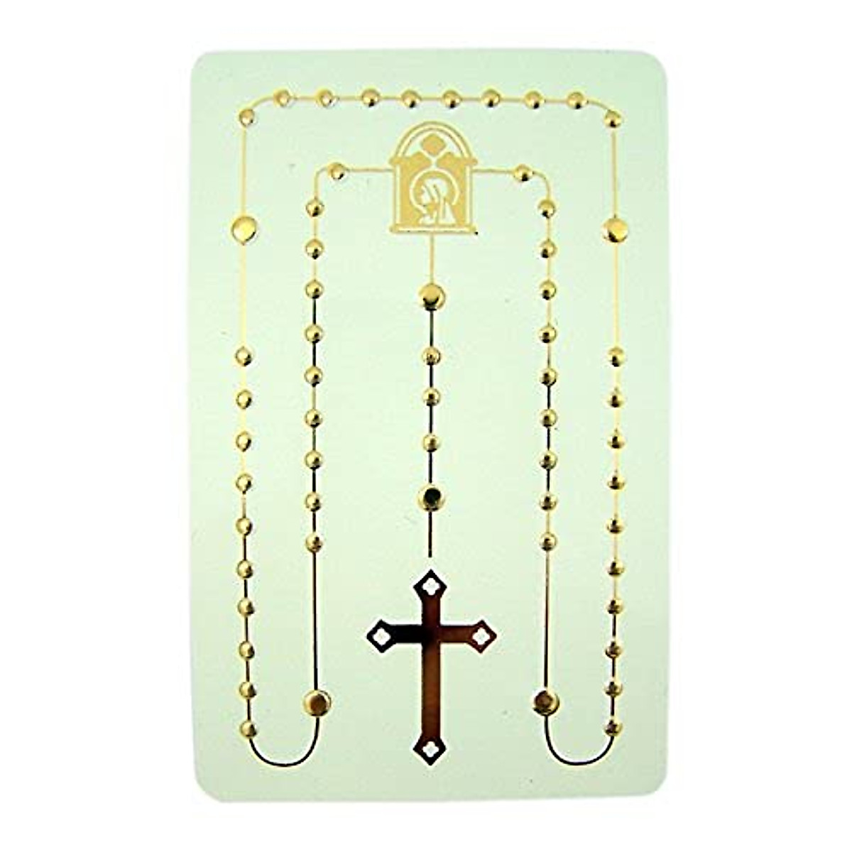 Pocket Rosary Card 3 1/4 Inch (Set of 3)