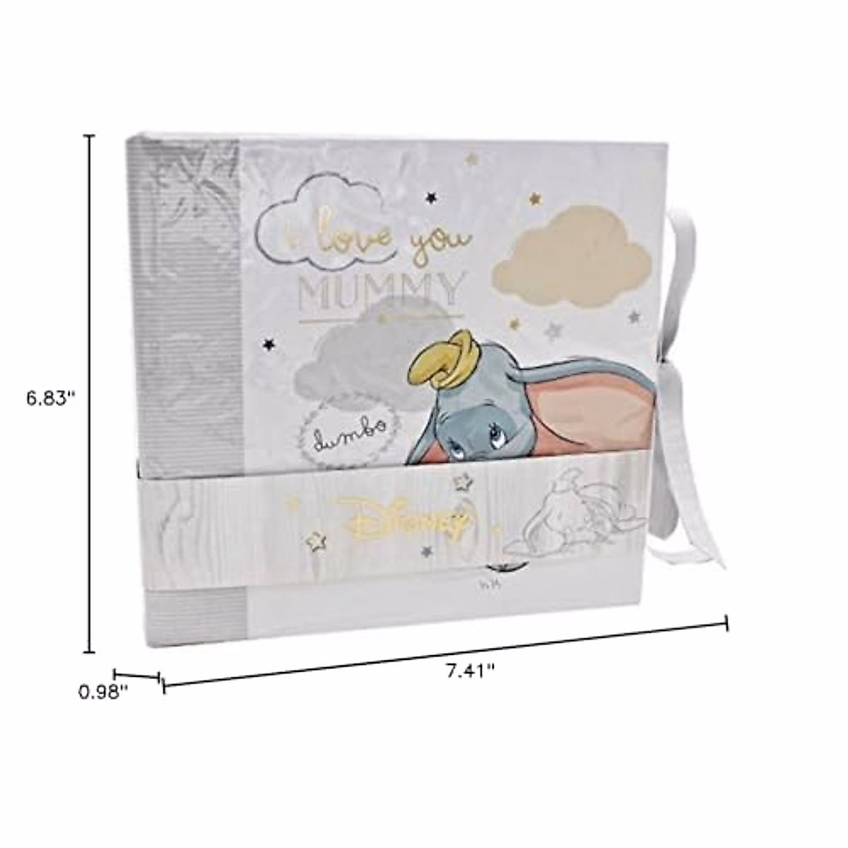 Disney Magical Beginnings Photo Album 50 x 4' x 6' - Dumbo Love You Mummy, Gold