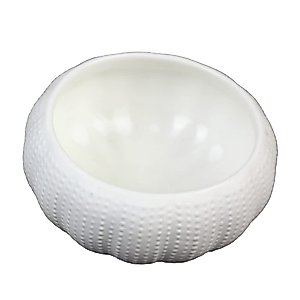 Hemoton Mini Seasoning Bowl Ceramic Sea Urchin Bowl Kitchen Dipping Dish Restuarant Supplies for Nuts Sauce Caviar Appetizer (White) Size L