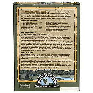 Down to Earth Organic Rose & Flower Fertilizer Mix 4-8-4, 5 lb