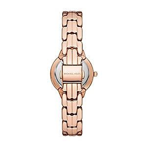 Michael Kors Women's Allie Quartz Watch with Stainless Steel Strap, Rose Gold, 12 (Model: MK1039)