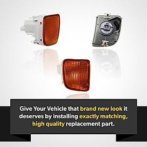 UPPARTS Turn Signal Light For 1998 1999 2000 Toyota Tacoma Base 4WD SR5 - Fits Passenger Side of Toyota Tacoma Parking Lights - Turn Signal Lamp Includes Lens, Housing, Bulb