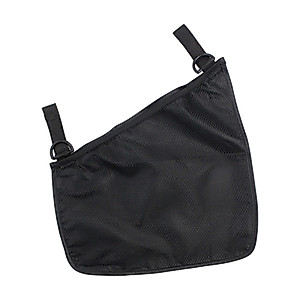 Colcolo Universal Multifunction Buggy Net Bag Baby Stroller Side Hanging Mesh Bags Organizer Pouch Lightweight Carrying Diapers Pocket Gift, Black