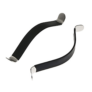 Maxmoral String Spreader 2Pairs Rubber Coated Metal Guitar String Spreaders For Fretboard Cleaning Filing Polishing or Repairs