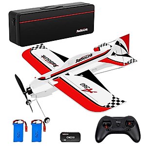 Radiolink A560 Ready to Fly (RTF) 3D RC Airplane 580mm Wingspan with Byme-A Gyro FC, 6 Flight Modes, Brushless Motor 15A ESC RC Plane, T8S TX & R8XM RX Voltage Telemetry for Beginner or Experienced