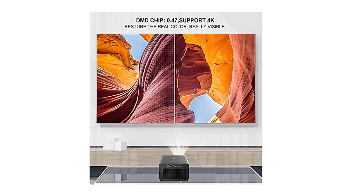 M4000 Full HD 1080p Projector with 3D Support for Home & Gaming
