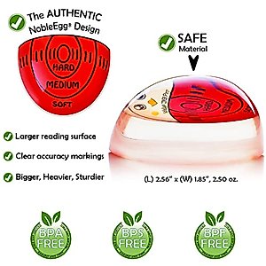 NobleEgg Egg Timer Pro | Soft Hard Boiled Egg Timer That Changes Color When Done | No BPA, Certified