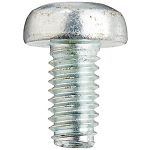Small Parts M48D7500T Steel Thread Rolling Screw for Metal, Zinc Plated, Pan Head, Star Drive, Metric, M4-0.7 Thread Size, 8 mm Length (Pack of 100)