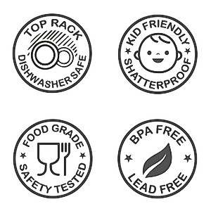 KLIFA- DENVER- 19 ounce, Set of 6, Acrylic Highball Drinking Glasses, Iced Tea Cups, BPA-Free, Plastic Drinkware, Dishwasher Safe, Clear