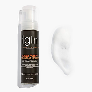 tgin Honey Whip Hydrating Mousse for Natural, Dry, Curly, and Damaged Hair - 8 Oz