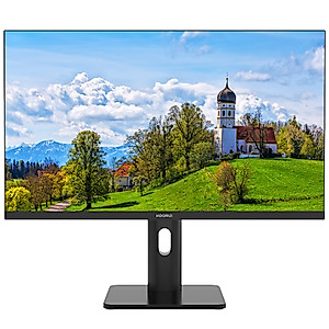 KOORUI 27 Inch Computer Monitor QHD 1440p 75Hz Monitors IPS 95% DCI-P3 Business Monitors with HDMI/Type-C/DP for Home Office, Tilt Lifting Rotating Base Adjustable Stand, VESA Compatible