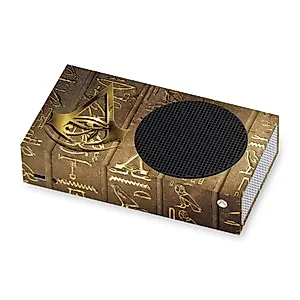 Head Case Designs Officially Licensed Assassin's Creed Logo 3D Heiroglyphics Origins Graphics Vinyl Sticker Gaming Skin Decal Cover Compatible with Xbox Series S Console