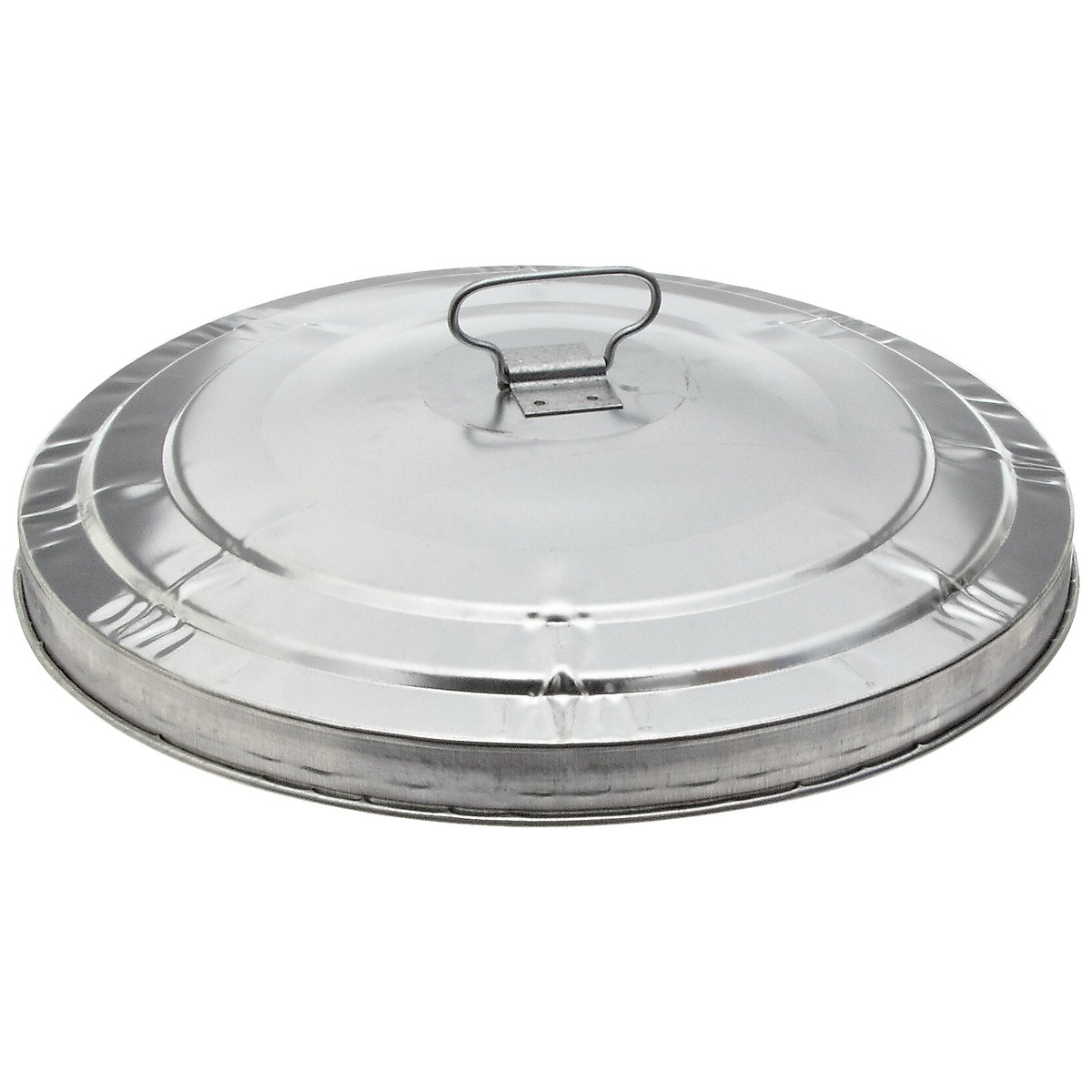 Witt Industries WCD20L Galvanized Steel Light Duty Waste Lid, Round, 18" Diameter x 5" Height