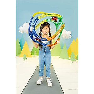 Little Tikes Tumble Train, Toy Train Set with Lights and Sound, Adjustable Train Tracks That Get Kids Moving- Gifts for Kids, Toys for Toddlers and Boys Girls Ages 3 4 5+ Year Old,Multi-Color