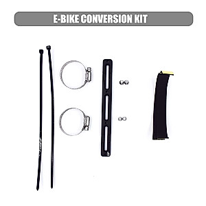 DRIFT MANIAC Ebike Conversion Kit for Battery Adapter Frame Mount, Aluminum Black