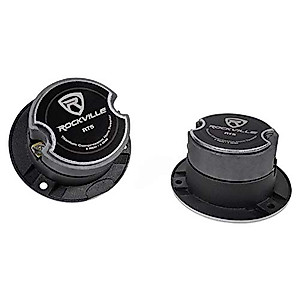 Rockville Pair X6.5C Competition 6.5" 1000W Component Speakers/Titanium Tweeters, black,silver