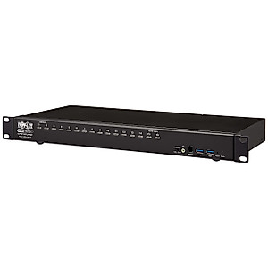 Tripp Lite KVM Switch, 16 Port HDMI USB with Audio and USB Sharing KVM Switch, 1U Rack Mount (B024-HU16)