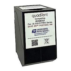 Save On Postage Ink Compatible IXINK357 Quadient Neopost Compatible Ink Cartridge for IX5 & IX7 Mailing System (1 Pack)