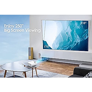 VIMGO 5G WiFi Projector, 9700LUX Native 1080P Projector, 220” Display Video Projector w Tripod, Portable Outdoor Projector for TV Stick, Video Games,HDMI/USB/AV/PS5, iOS Android Smartphone (X1)